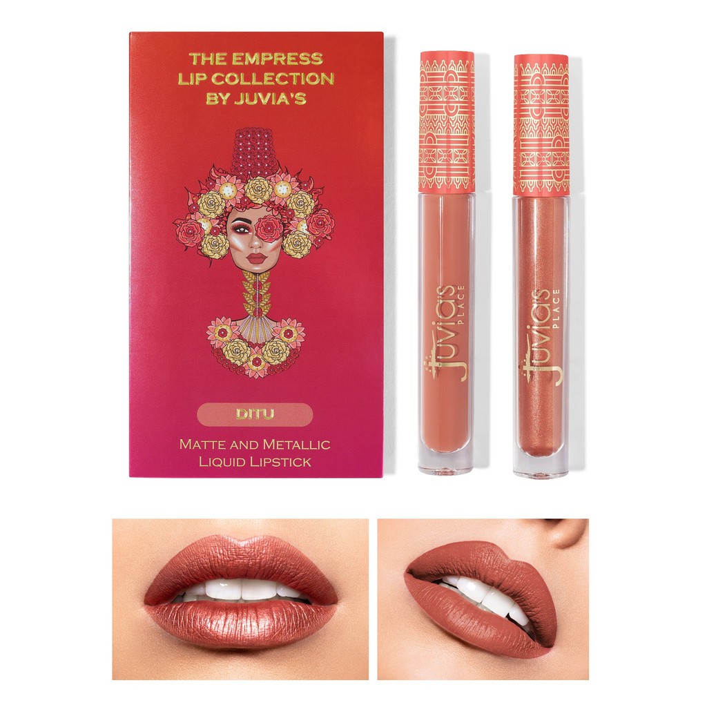 ลิควิดลิปสติกคู่จาก Juvia The Empress Candace- Dual Matte and Mettalic ...