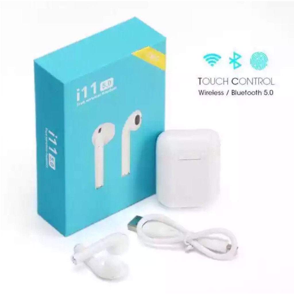 หูฟัง บลูทูธ i11 TWS ทัชสกรีน ไร้สาย Bluetooth 5.0 | Shopee Thailand
