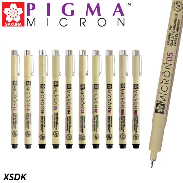 ปากกาพิกม่า ซากุระ (SAKURA Pigma Pen) หัวเข็ม ของแท้ | Shopee Thailand