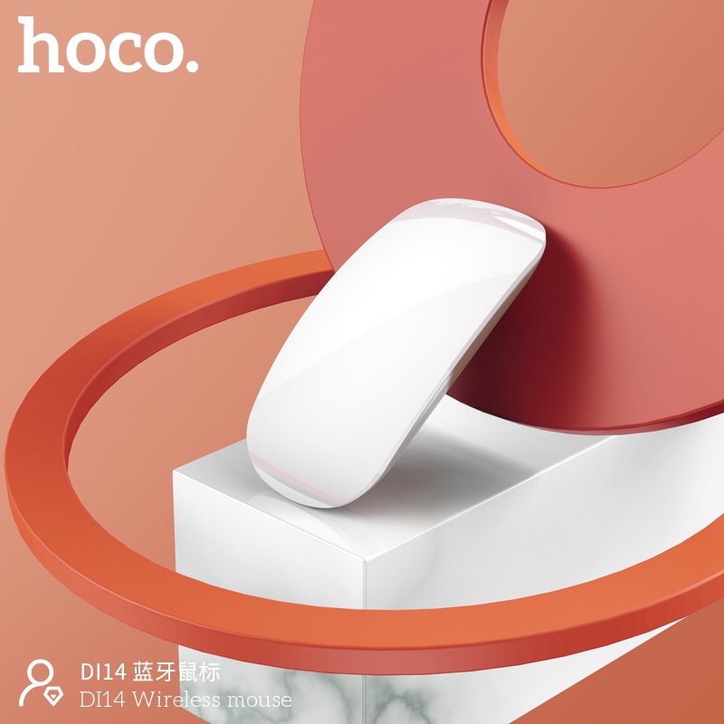 Hoco Dl14 เมาส์บลูทูธไร้สาย แบตเตอรี่ในตัว ใช้กับComputer iPad แท็บเล็ต ...