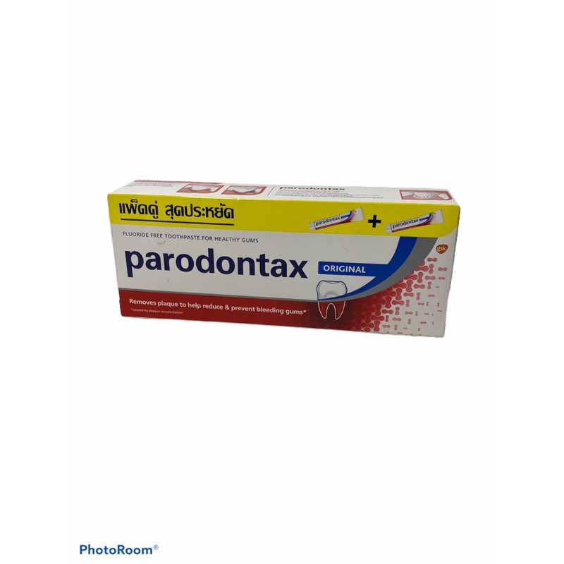 Parodontax พาโรดอนแทกซ์!! สูตร Original ดั้งเดิม..สีขาว-แถบแดง 1กล่อง ...