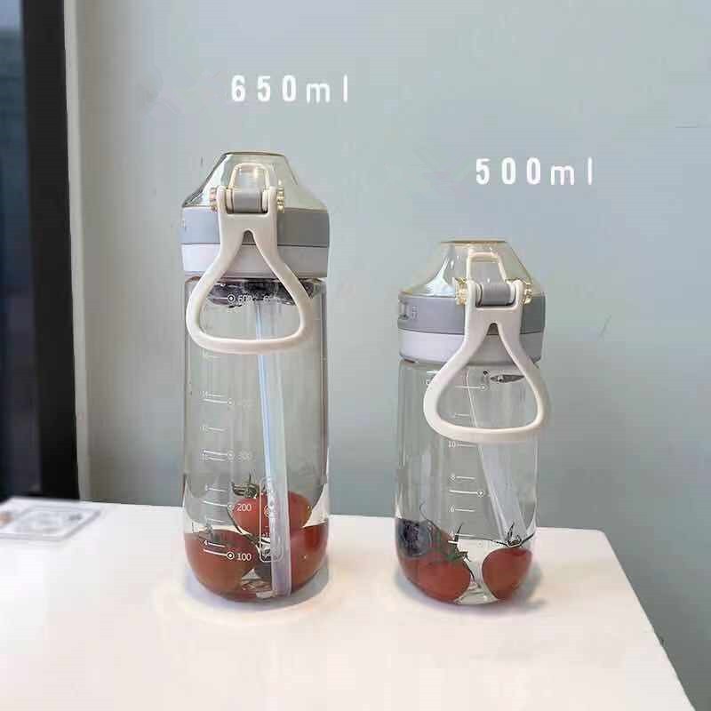 แก้วน้ำหัดดื่ม ขวดน้ำหลอดเด้ง550ml-650mlรุ่น-7691 | Shopee Thailand