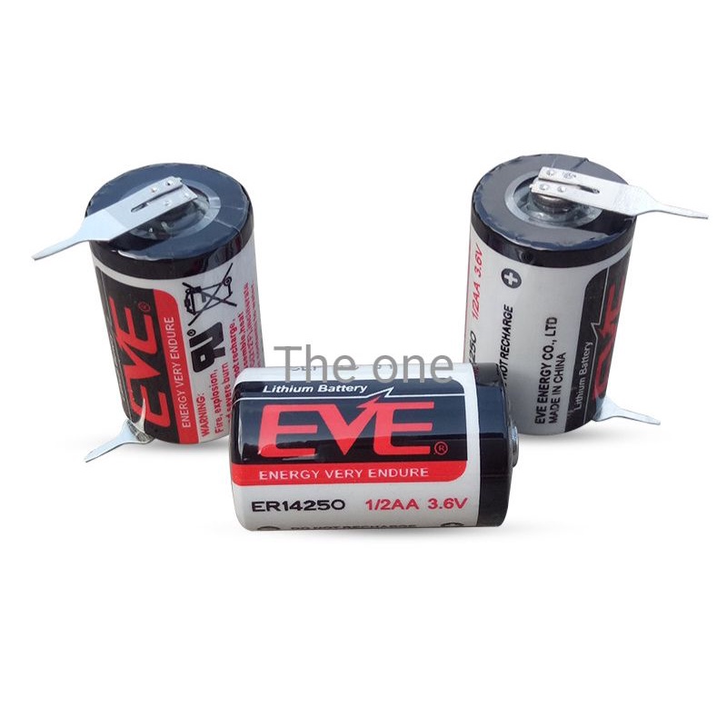 EVE ER14250 3.6V แบตเตอรี่ลิเธียม 1/2AA อุตสาหกรรมเครื่องมือควบคุม ...