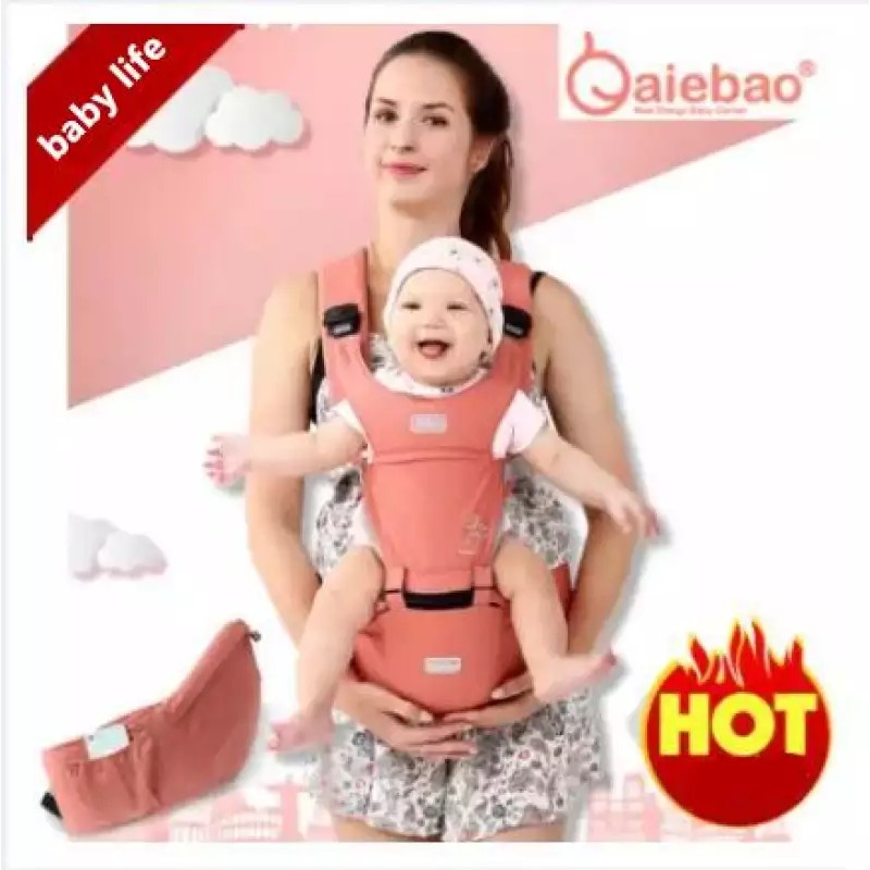 JS shop เป้อุ้มเด็กนั่ง Hip Seat 2 in 1 สะพายหน้าและสะพายหลังได้ สามารถใช้ได้ตั้งแรกเกิด ถึง 3 ...