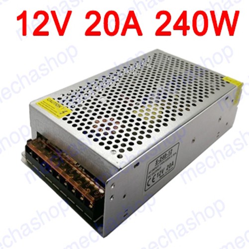 เพาเวอร์ซัพพลาย แหล่งจ่ายไฟ สวิทซิ่งเพาเวอร์ซัพพาย Switching Power supply 12V 20A 240W | Shopee ...