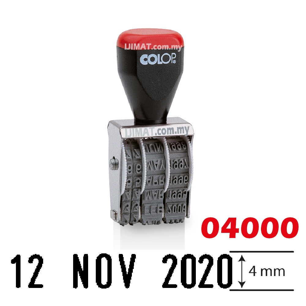 Colop แสตมป์วันที่ วันที่ 04000 WD 04000WD S120 WD พร้อมวันที่ และคํา ...