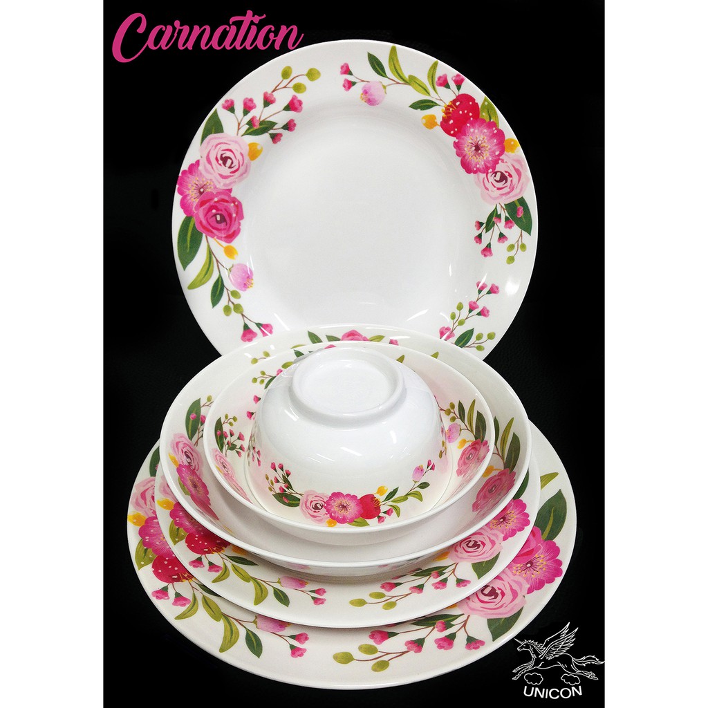 Unicon Set 5 ชิ้น สุดคุ้ม!! เมลามีนแท้100% Made in Thailand | Shopee ...