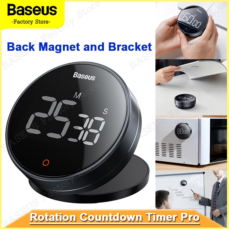 Baseus Magnetic Kitchen Timer Digital Timer Countdown Stopwatch Manual ...