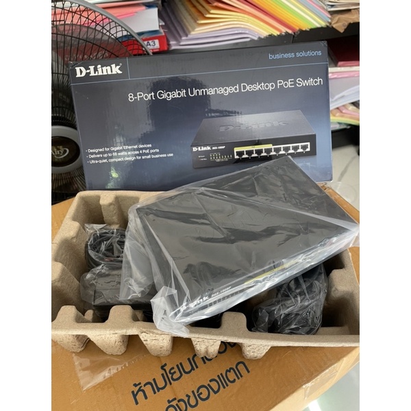 SWITCH (สวิตซ์) D-LINK 8 PORTS DGS-1008P GIGABIT PORT WITH POE | Shopee ...
