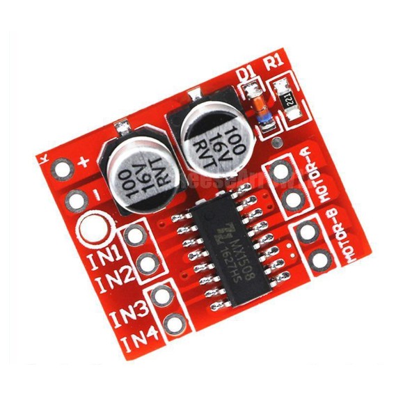 Mini L298N 2 Way Reversing PWM Speed Dual H Bridge DC Motor Drive ...