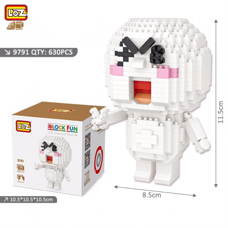 เลโก้นาโนไซส์ XXL - Loz 9791 Line Town Moon 630pcs | Shopee Thailand