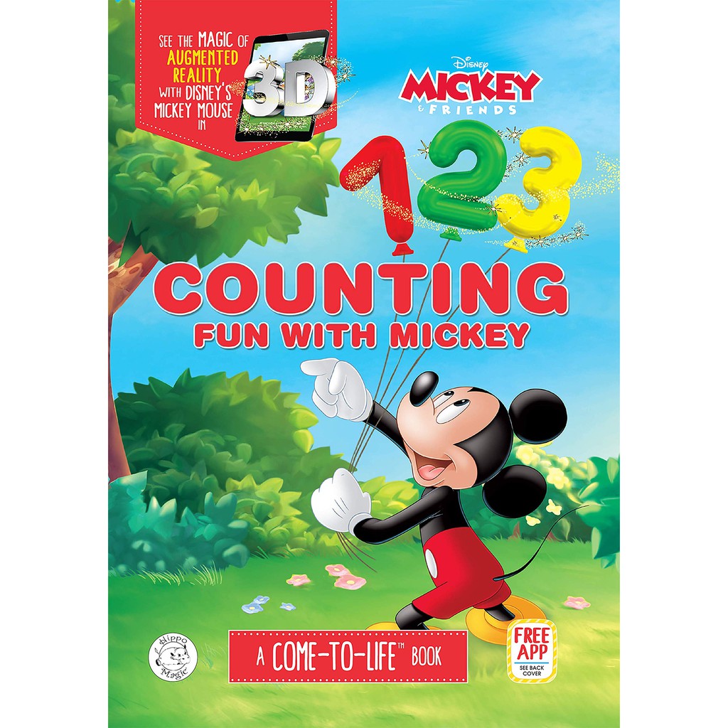Counting Fun With Mickey: A Come-To-Life Book 3D AR augmented reality ...