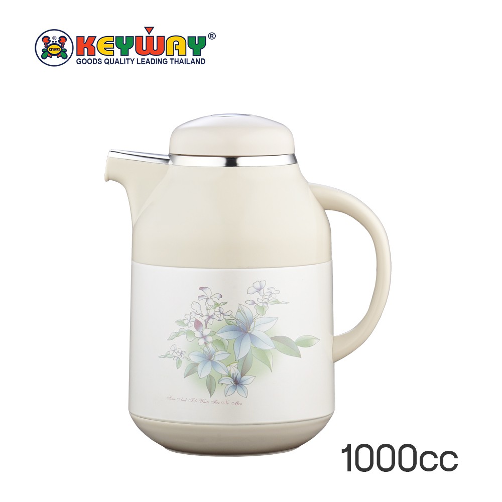 กระติกน้ำร้อนสูญญากาศไส้ปรอทแก้ว มีที่กรองใบชา ( 1000 ml ) Vacuum Jug ...