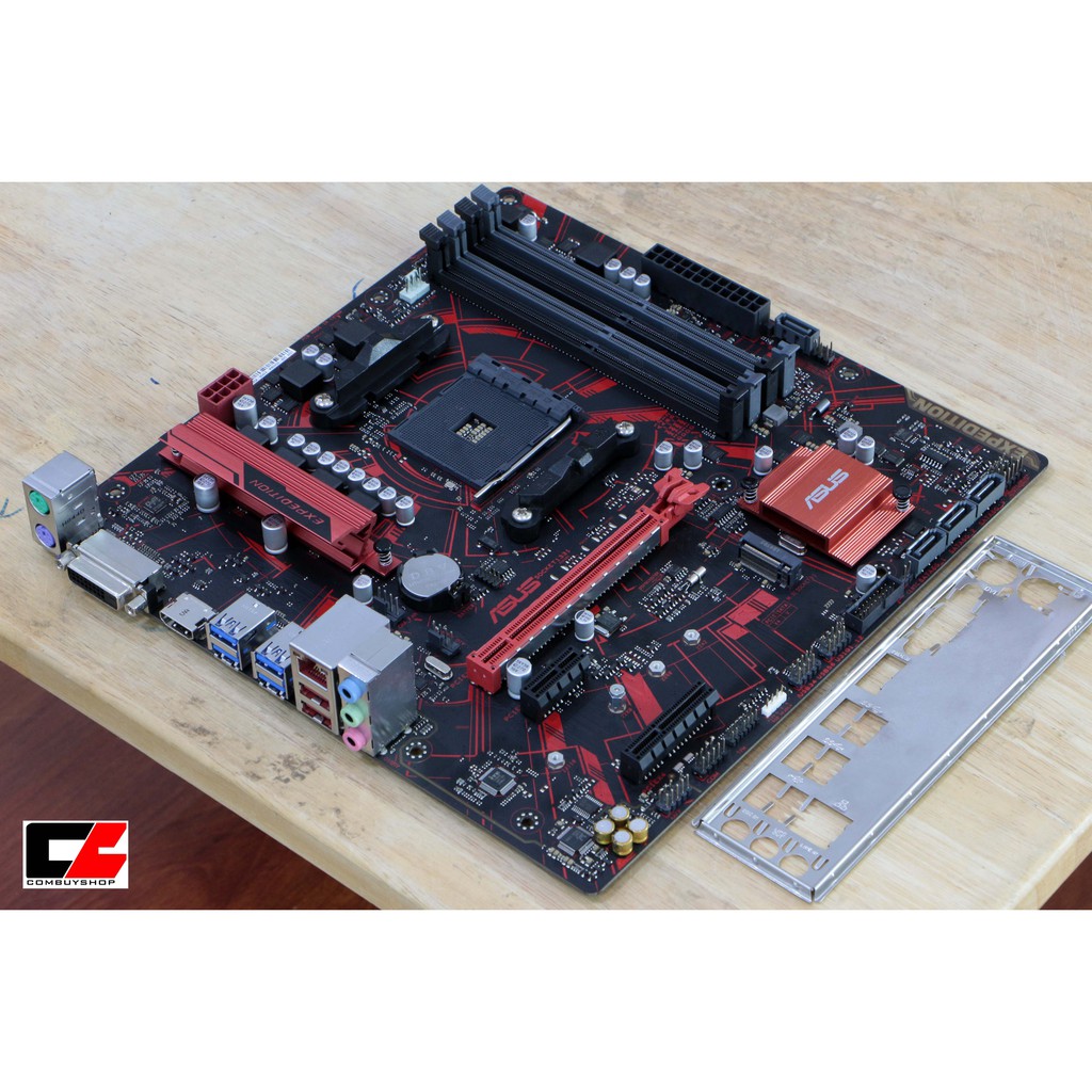 MB AMD AM4 ASUS EX-A320M-GAMING [ เมนบอร์ด แรม 4 ช่อง รองรับ M2 มีไฟ ...