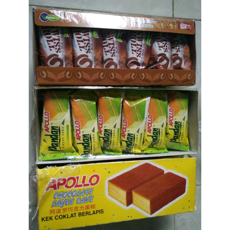 เค้กมาเลเซีย APOLLO SWISS ROLL | Shopee Thailand
