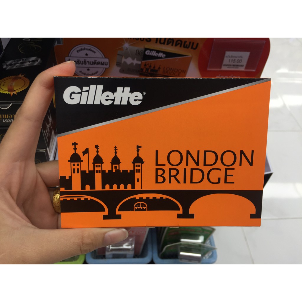 Gillette London Bridge ใบมีดโกน ยิลเลตต์ ลอนดอน บริดจ์ /79309 | Shopee ...