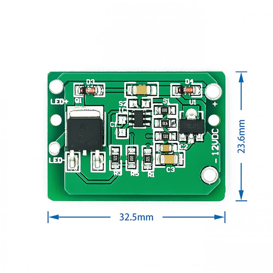12V Capacitive Touch Switch Sensor Module Push Button Touching Key ...