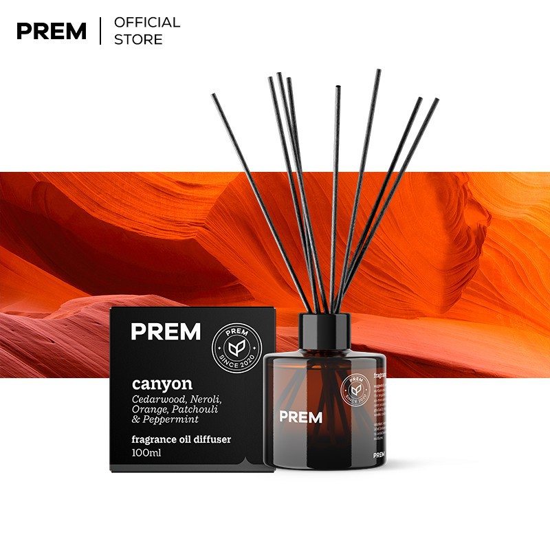 ก้านไม้หอม Prem เปรม Fragrance Oil Diffuser ก้านไม้หอมปรับอากาศ Canyon (แคนยอน) | Shopee Thailand