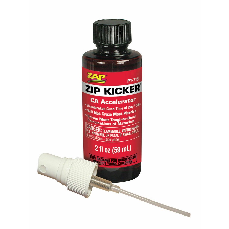 น้ำยาเร่งแข็ง 2oz Zap ZIP Kicker CA Accelerator ใช้กับไม้ พลาสติก เหล็ก ...