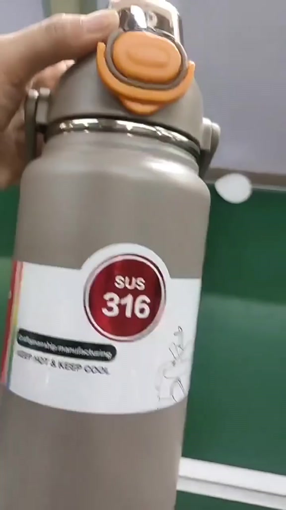 กระบอกน้ำเก็บเย็น 1.2L 1.4Lลิตร สแตนเลส 316 กระติกเก็บความเย็น แก้วเก็บความเย็น พร้อมหลอด เก็บ ...