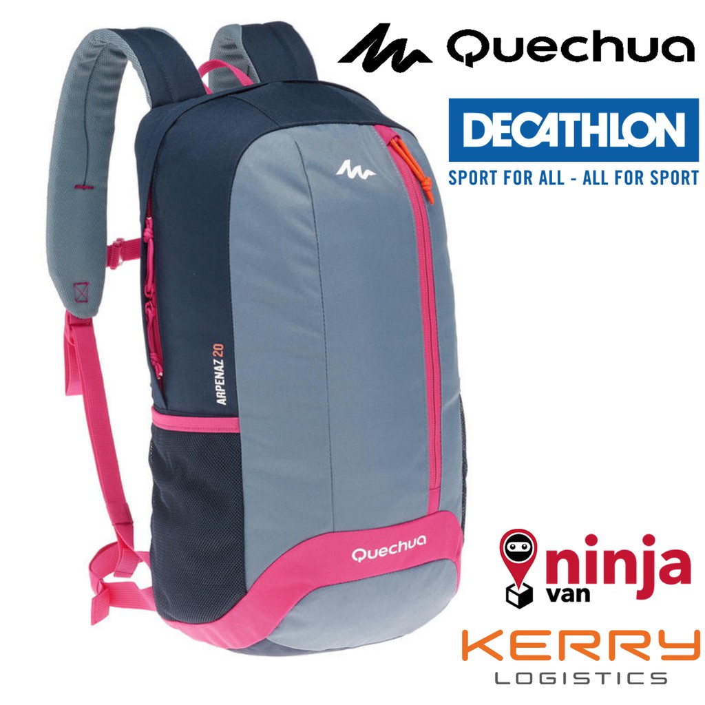 Quechua เป้สะพายหลัง สำหรับเดินป่ารุ่น NH100 20 ลิตร (สีม่วง/เทา) By ...