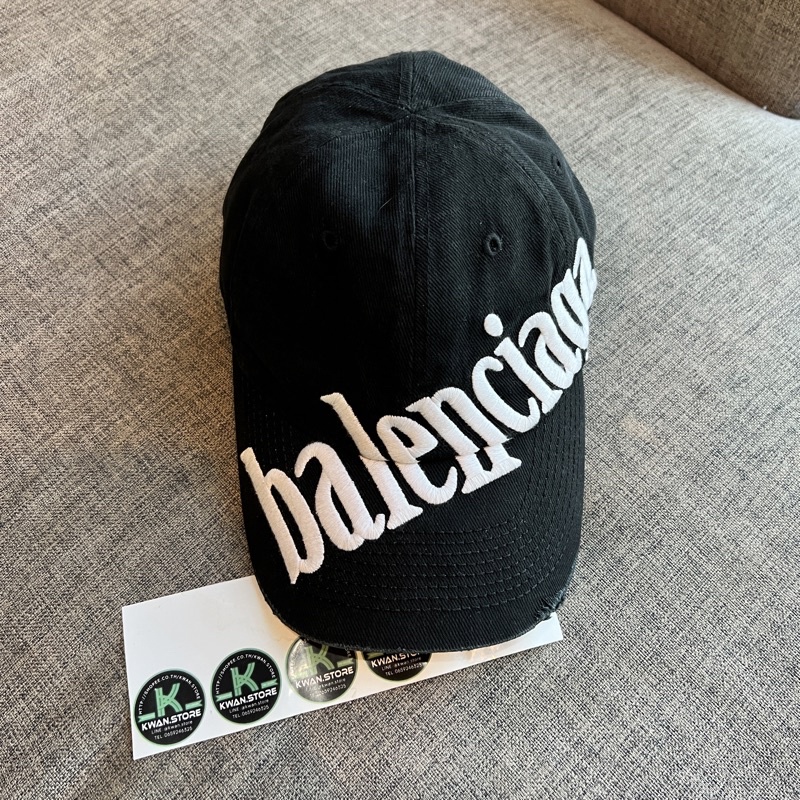 B บีบี Balen Logo Embroidered Cap Fluorescent, Tracks Colorblock Stripe ...