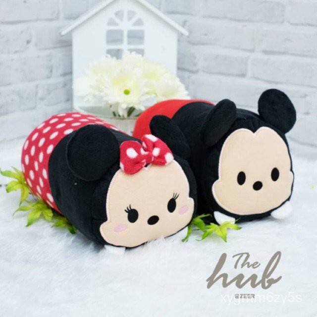 หมอนผ้าห่มม้วน Mickey Mouse & Minnie Mouse 40*60 นิ้ว A7ZL | Shopee ...