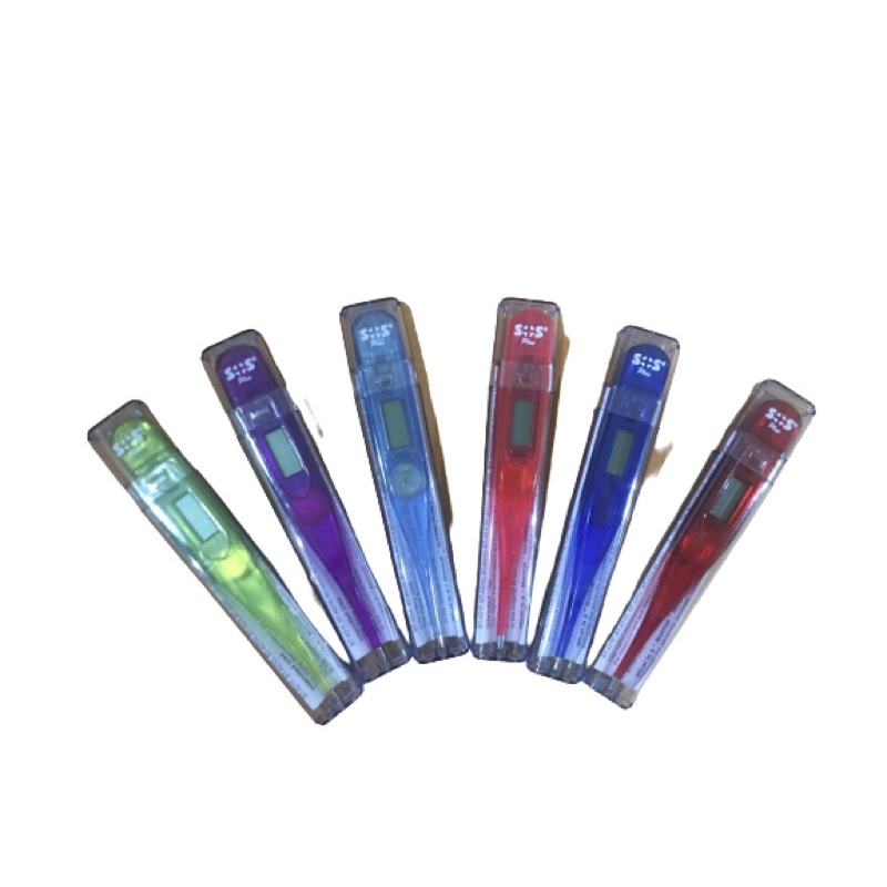 SOS plus digital thermometer BT-A11 ปรอทดิจิตอลปลายแข็ง คละสี | Shopee ...