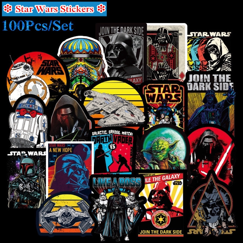 100Pcs/set Star Wars - Series A Classic Movies สติ๊กเกอร์ DIY Fashion ...