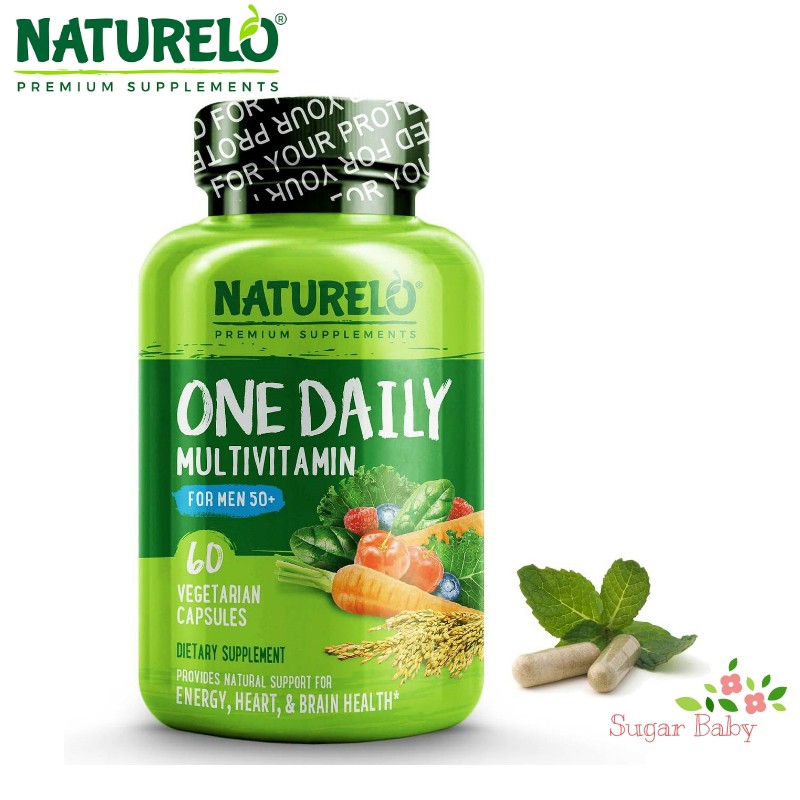 NATURELO One Daily Multivitamin for Men 50+ (60 Vegetarian Capsules ...