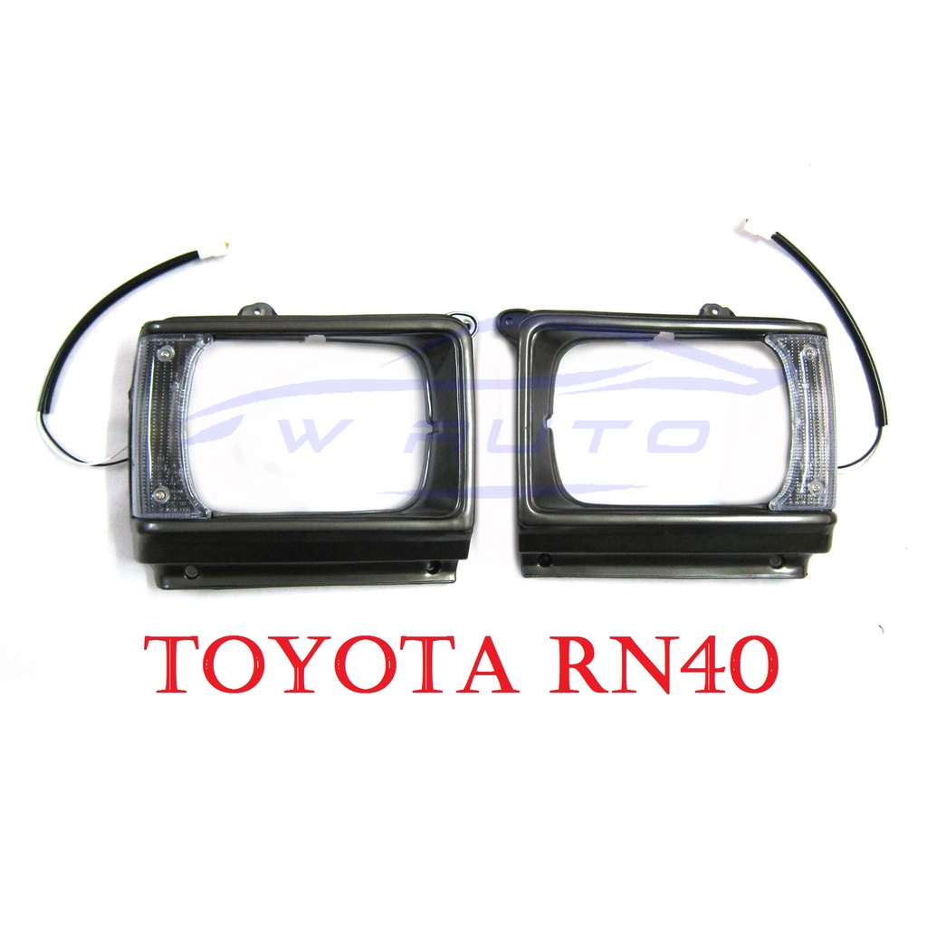 เบ้าไฟหน้า+ไฟเลี้ยว โตโยต้า RN40 1981-1983 1 คู่ รุ่นม้ากระโดด TOYOTA ...