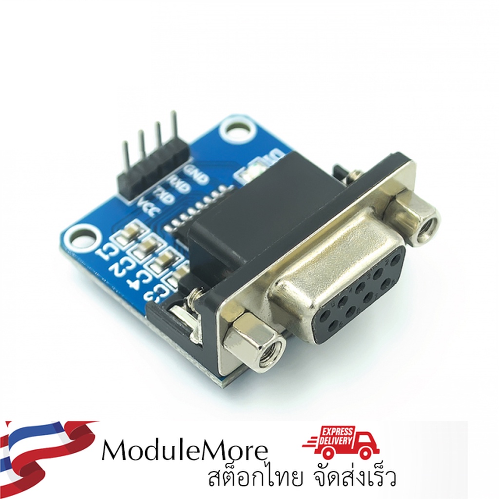 RS232 to TTL/Female serial to TTL/Serial module/Flashing board MAX3232 chip | Shopee Thailand