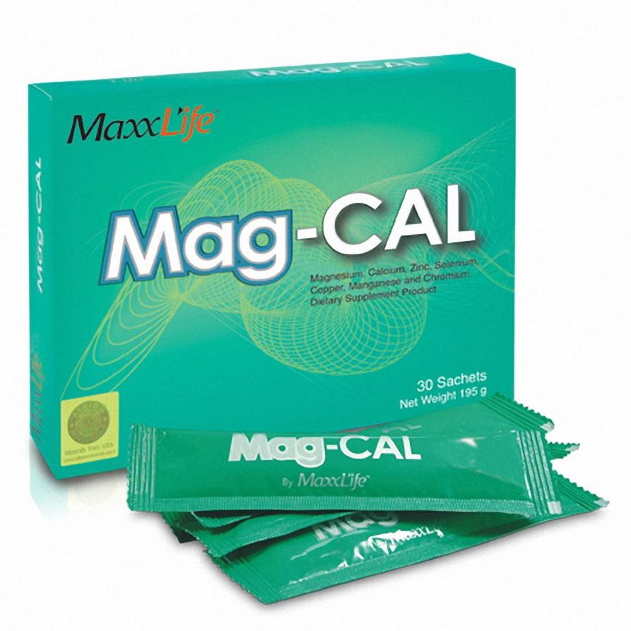 MaxxLife Mag-Cal แมกแคล แคลเซียม ชนิดชง ละลายน้ำ จำนวน 1 กล่อง บรรจุ 30 ...