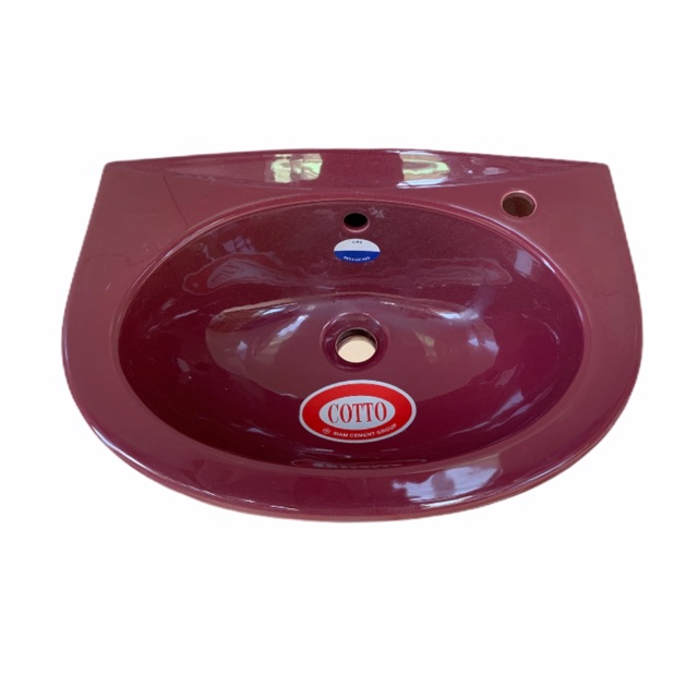 C005 อ่างล้างหน้าแขวนผนัง สีแดง - COTTO | Shopee Thailand