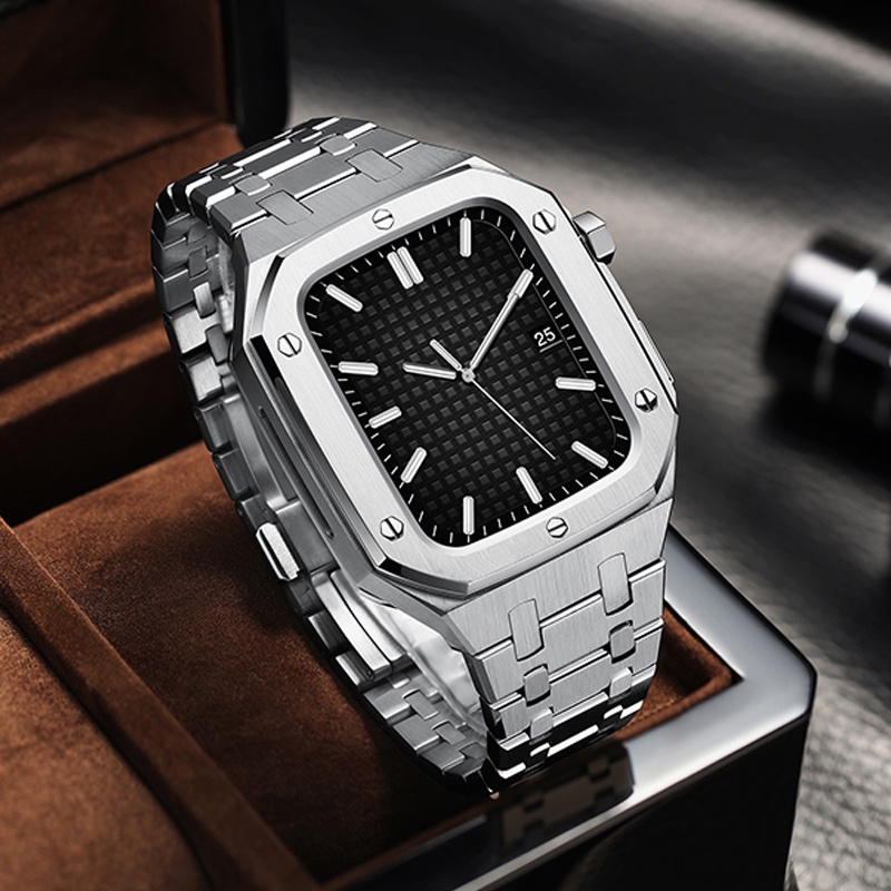 jansin modification mod kit สายสแตนเลส + เคสสําหรับ สําหรับ iwatch ...