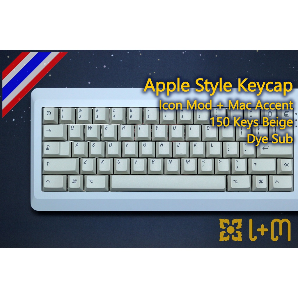 Apple Style Keycap - Cherry Profile PBT Dye-Sub Keycap Set | Shopee ...