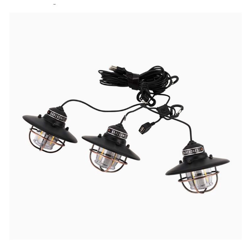 ร้านโค้ดคุ้ม มีส่วนลด10-20% ทักแชท Barebones Living Edison String Lights สีดำ (ชุดไฟ 3 ดวง ...