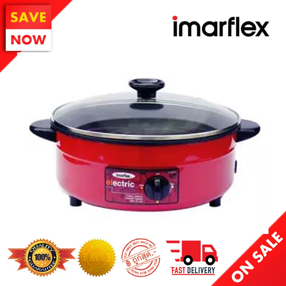 ⚡️ Best Sale ⚡️ IMARFLEX กระทะไฟฟ้า ขนาด 3 ลิตร รุ่น IP-134 | Shopee Thailand