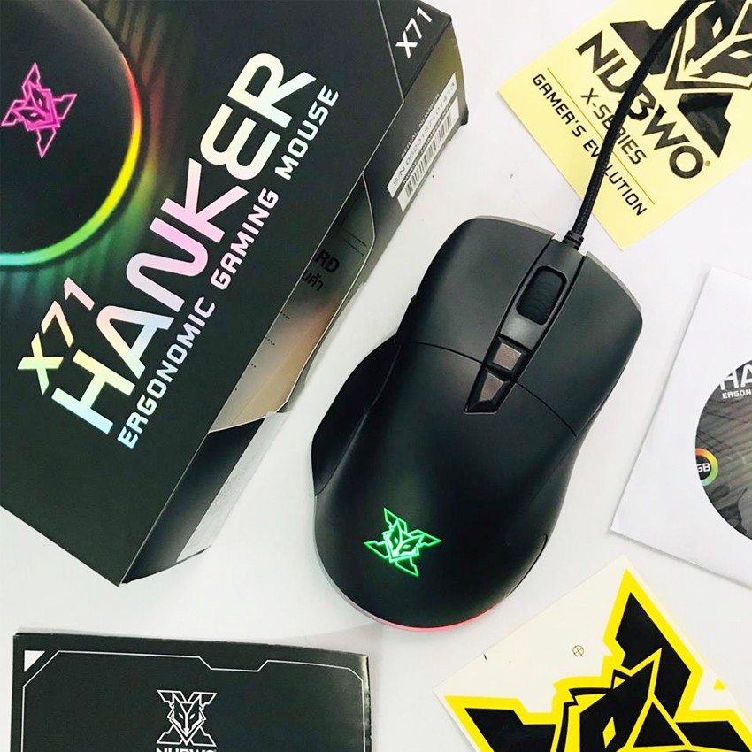 NUBWO X71 HANKER Macro Gaming Mouse (เมาส์มาโคร) | Shopee Thailand