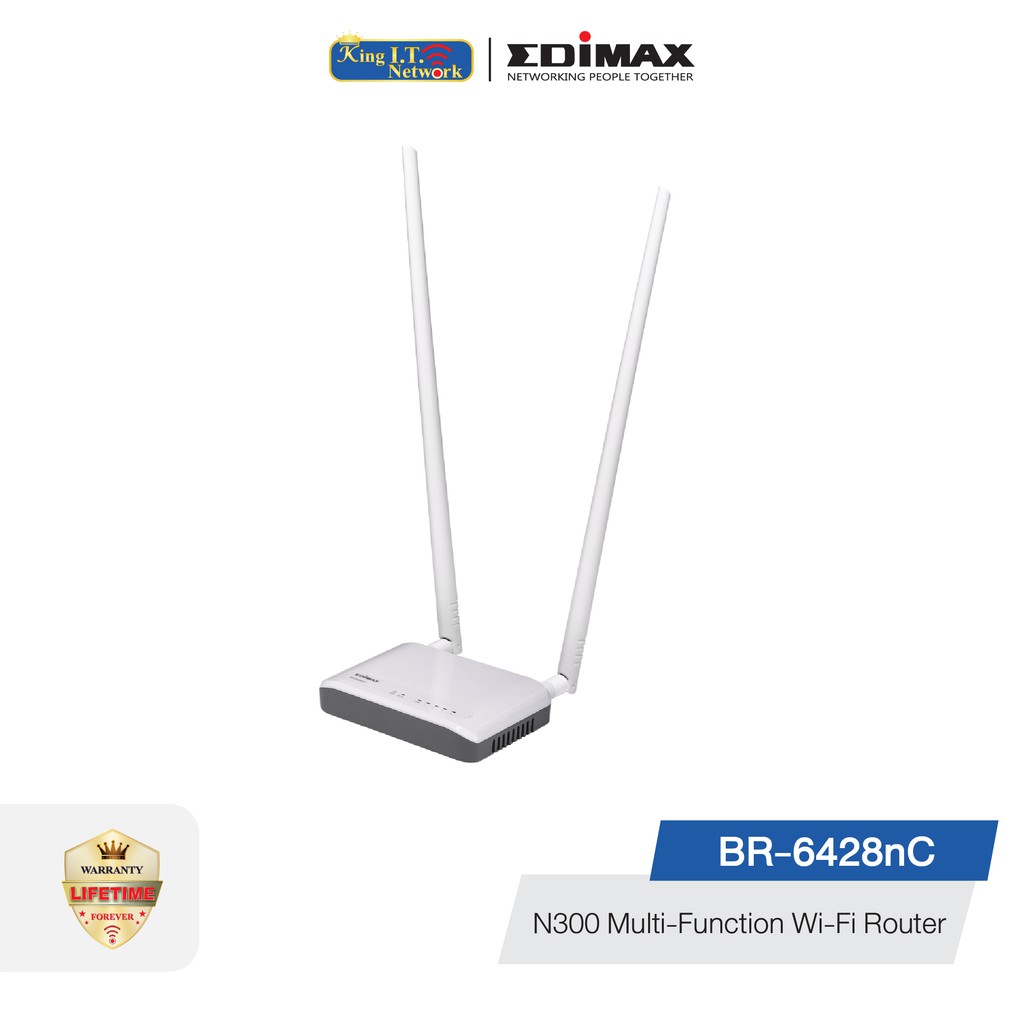 EDIMAX (BR-6428nC) N300 Multi-Function Wi-Fi Router Three Essential ...