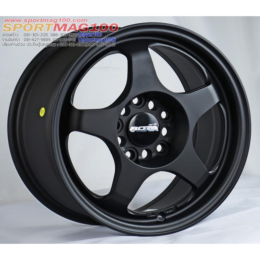 [19264] แม็กซ์ใหม่ Flow Forming ROTA Spoon สีดำด้าน ขนาด 7-15นิ้ว 5รู ...