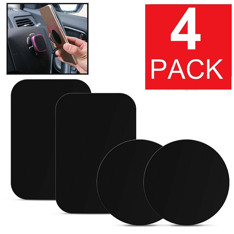 ♔P&M♚ 4PCS Metal Plate Sticker Replacement For Car Magnetic Mount ...