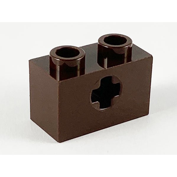 [028] ชิ้นส่วนเลโก้ Lego Part Technic, Brick 1 x 2 with Axle Hole ...