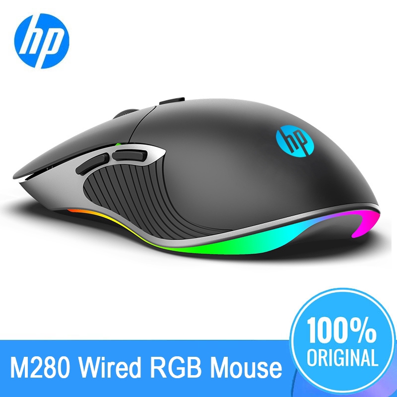 HP M280 Optical Gaming Mouse - LEDS 4 สี/6 ปุ่ม/4 DPI ที่ปรับได้ /USB ...