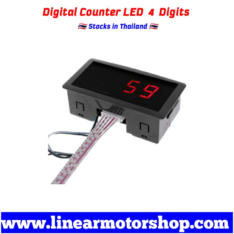 Digital Counter DC LED 4 หลัก 0-9999 Up / Down Plus / Minus Panel ...