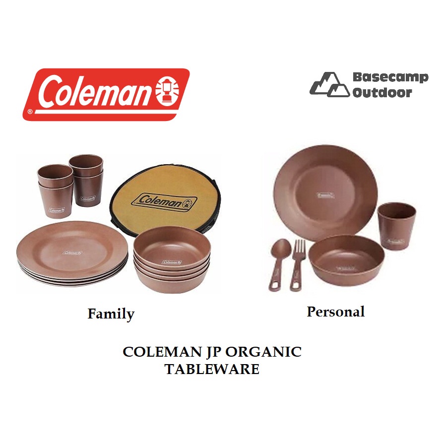 Coleman Organic Tableware Set Family / Personal | Shopee Thailand