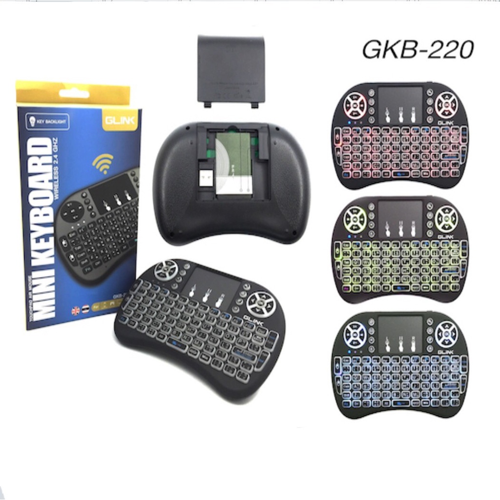 GLINK GKB-220 Mini Keyboard Wireless คีย์บอร์ดมินิไร้สาย | Shopee Thailand