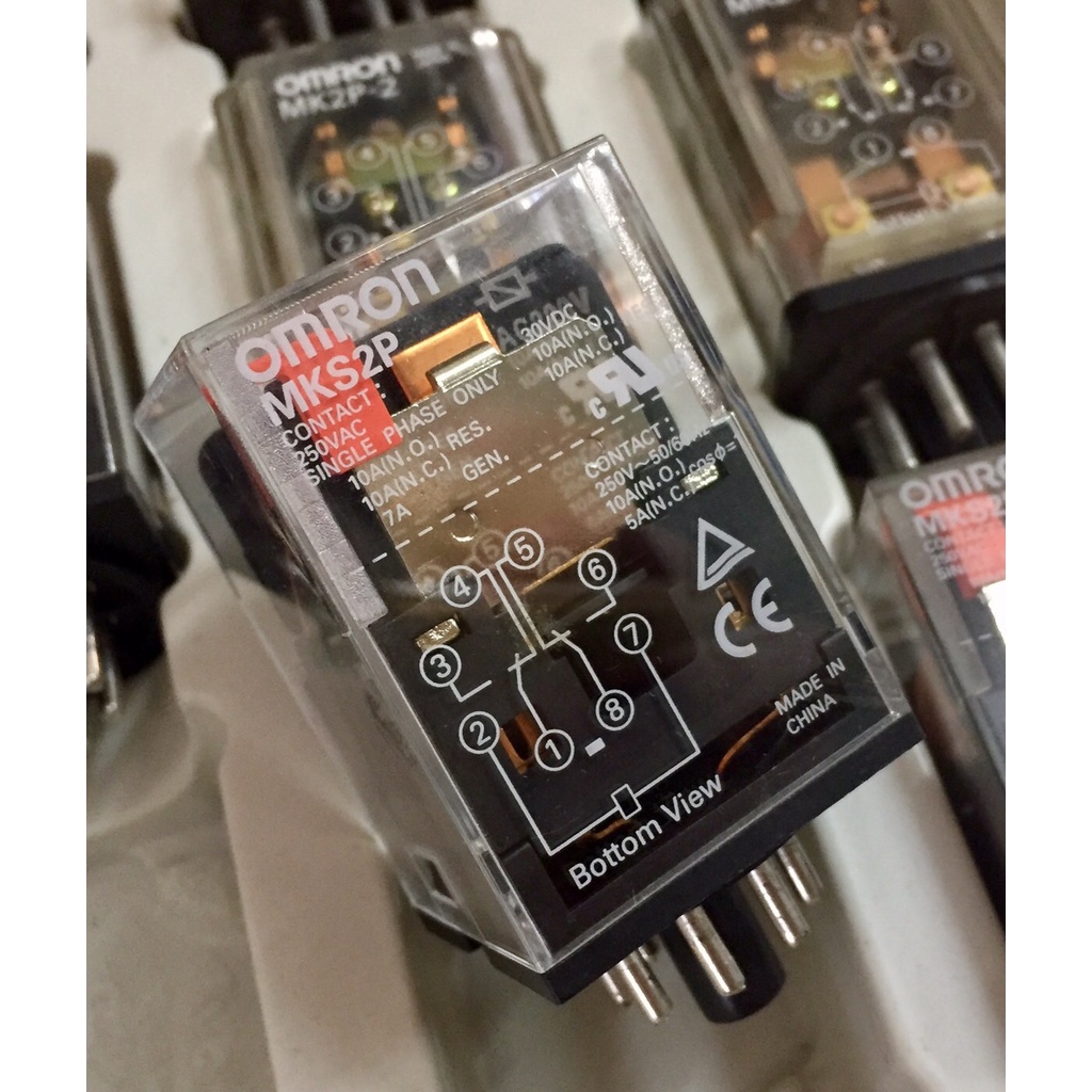 MKS2P 250VAC relay omron | Shopee Thailand