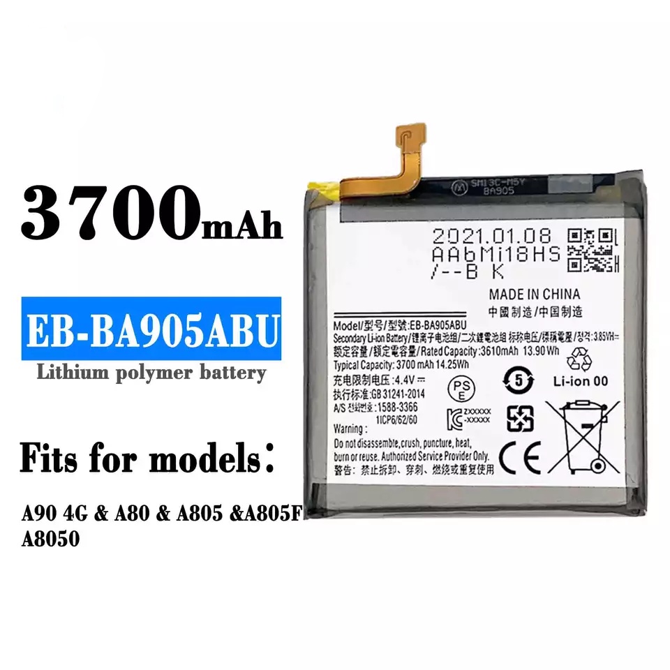 แบตเตอรี่ ใช้กับ Samsung A80 A90 Battery For Samsung A80 A90 A805 A905 รับประกัน 6 เดือน ...