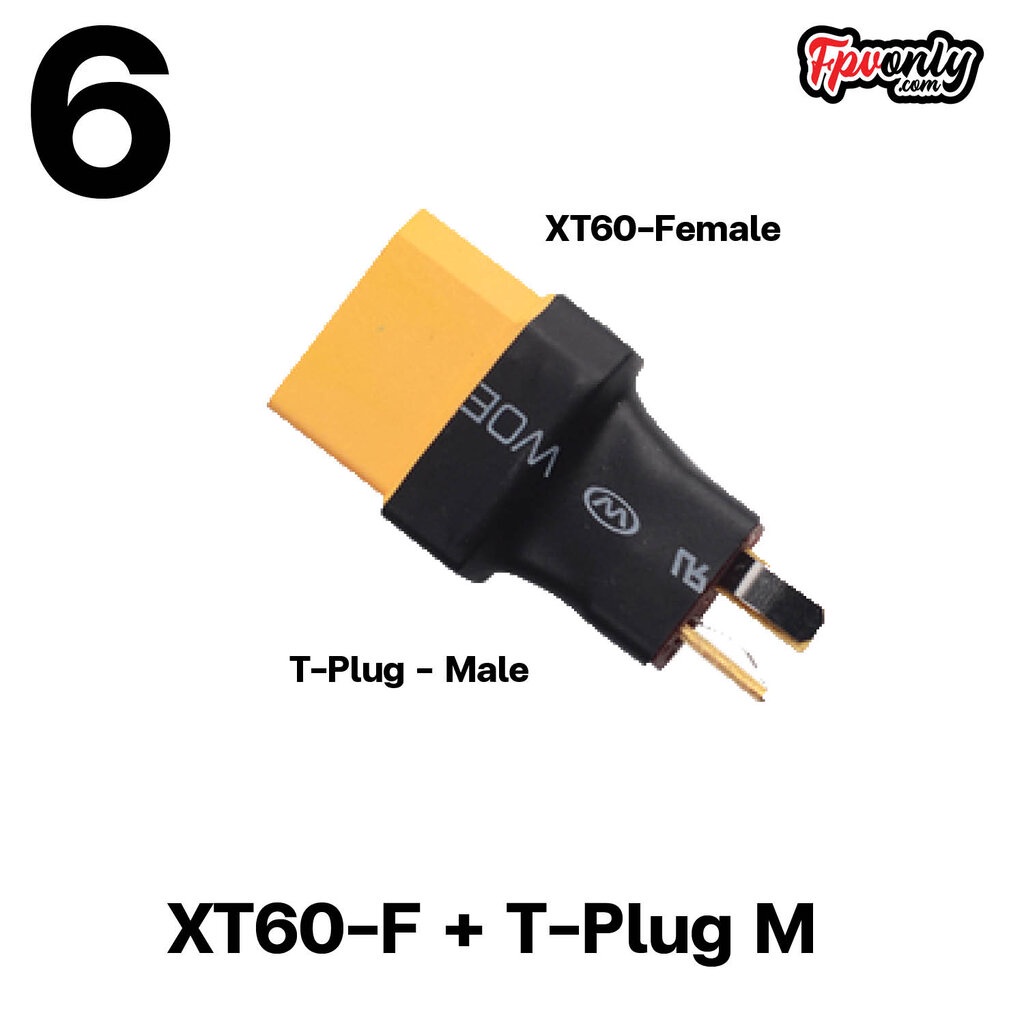 หัวแปลงชาร์จแบต T plug Dean Xt60 Xt30 ใช้ในการชาร์จต่างๆ Batterry ...